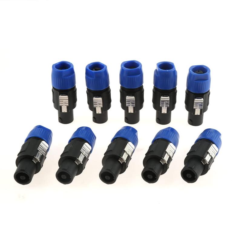 Yetaha スピーカーコネクタ 10個セット スピーカー アンプケーブル ケーブルヘッド プラグ ネジ式 NL4FC NL4FX NLT4X NL2FC対応サイズ：69 * 25 * 25mm　重量 ：39gNeutrik Speakon...