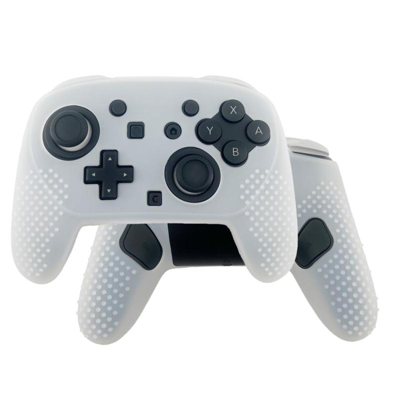 BLUEHOOSYOO Switch2 Pro カバー シリコン スキンケース コントローラー 保護カバー 滑り止め ソフト 耐衝撃 ブルー1.SWITCH2 Proコントローラー 用。2.优れたソフトシリコン材料を采用して、インストール、...