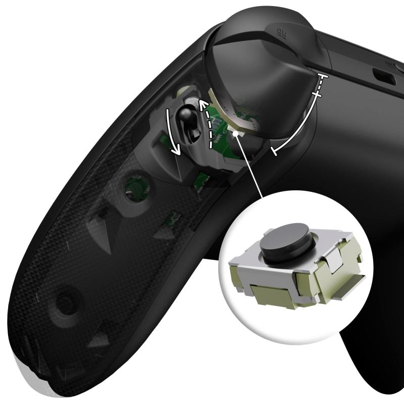 Flexorハンドルグリップトリガーストップキットをクリッキーバージョンに変える- XboxシリーズX＆Sコントローラーに対応用DIY交換クリッキーキット eXtremeRate Flexor トリガーストッパーサイドFlexorハンドルグ...