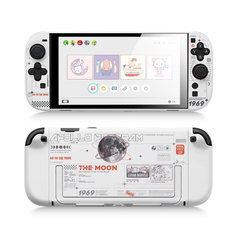 GeekShare Switch 2 Switchカバー switch2対応 スイッチ2025 PC製 joy con 保護カバー 分体式カバー 全面保護 薄型 傷防止 汚れ防止 対応耐衝撃 取り外し簡単-月面着陸計画【令和7年2025年最...