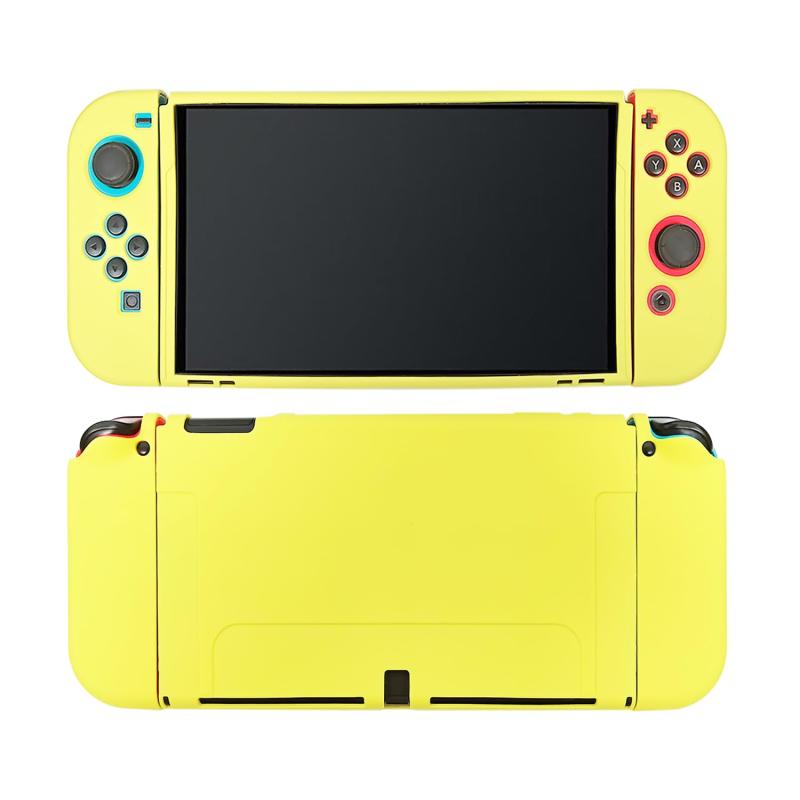 Ryo楽々生活館 Switch 有機EL 対応 保護 ケース Joy-Con カバー 分離式 3点セット スイッチ 有機ELモデル 専用 カバー 装着簡単 TPU ソフト 耐衝撃 switch有機EL スイッチ有機ELモデル 対応 ケース【...