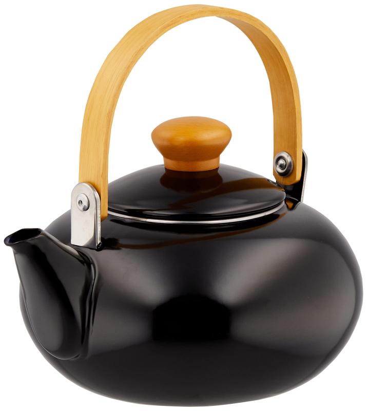 前川金属工業所 前川金属 雅 ホーローケットル 2.0L 黒本体：ほうろう用鋼板（表面加工：ほうろう）製品サイズ(約)：W228xD192xH147mm製品重量(約)：810g板厚(約)：0.8mm満水容量(約)：2.3L口径：99mm