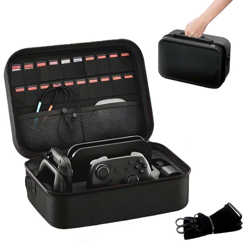 Nintendo Switch 2 対応 収納ケース AriKroii ニンテンドースイッチ2 用オールインボックス 耐衝撃 Joy-Con、充電ケーブル、イヤホン 大容量収納 柔らかい裏地 EVA素材 ストレージカバー マジックテー【Sw...