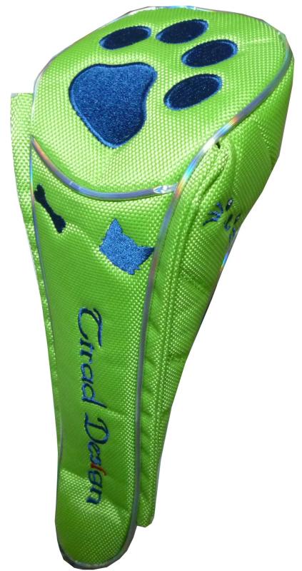 ゴルフ ヘッドカバー フェアウェイ用 肉球 マグネット式 (グリーン, フェアウェイ用)ゴルフ　ヘッドカバー マグネット式 フェアウェイ用 マグネット式 ポリエステル素材