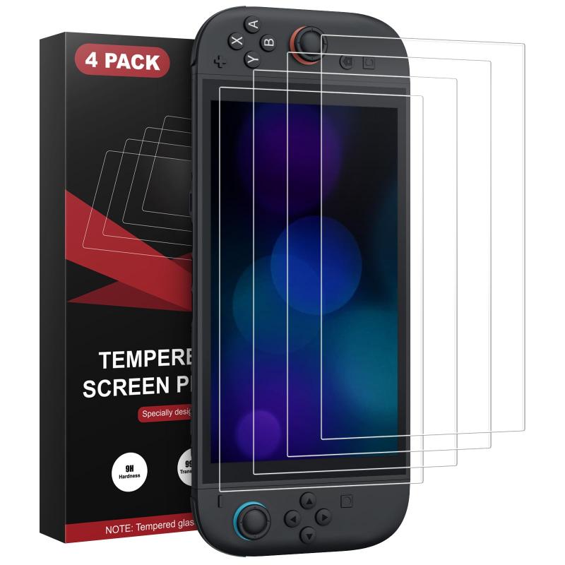 MoKo Switch2 ガラスフィルム スイッチ2 強化ガラスフィルム 第2世代 9H強度 飛散防止 指紋防止 反射防止 気泡ゼロ 高透過率 全画面保護 極薄 貼り付け簡単 Clear「機種対応」 本製品は、2025年発売のSwitch ...