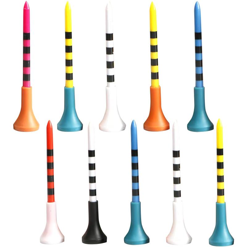 まちの波 ゴルフティー ライン目盛り 10本入 83mm ボール固定 乗せやすい 高耐久プラスチックティー ゴルフ初心者 摩擦を軽減 縞模様のソフト ロングゴルフティー【商品仕様】長さ83mm、ゴルフティー10本入り。【高さ調整】5mmごと...