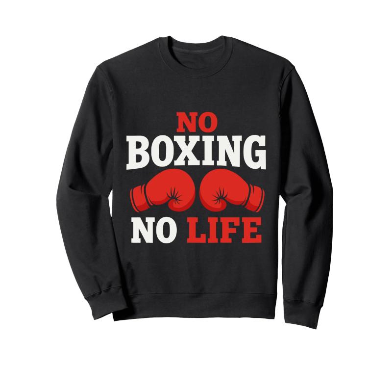 No Boxing No Life ボクシンググローブ ボクシンググローブ トレーナーボクシングファンやボクシング愛好家のためのクールなボクシンググローブデザイン。 どんなシーンにもぴったり この楽しいシャツでガールフレンドを驚かせたり、ボ...