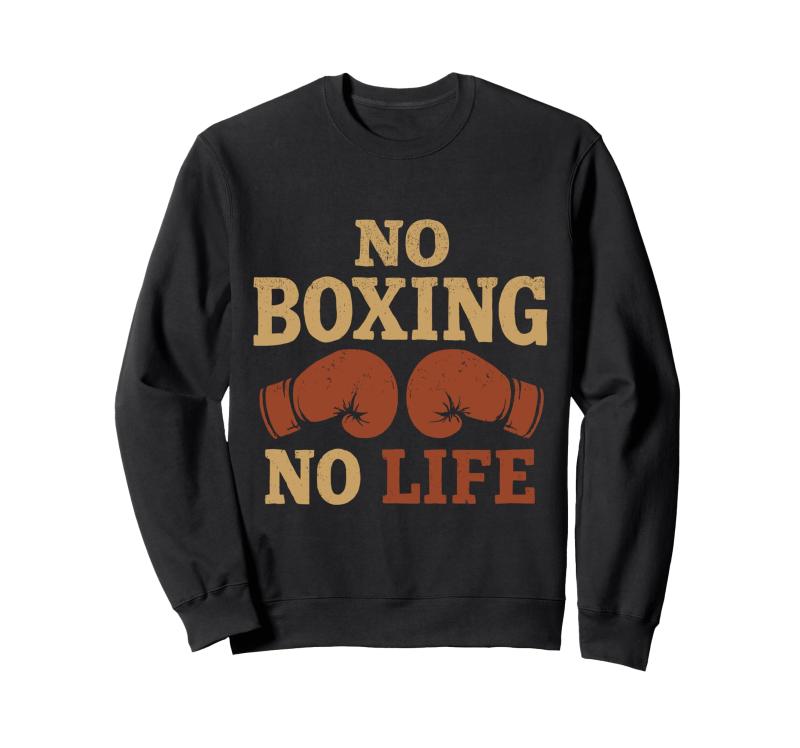 No Boxing No Life ボクシンググローブ ボクシンググローブ トレーナーボクシングファンやボクシング愛好家のためのクールなボクシンググローブデザイン。 どんなシーンにもぴったり この楽しいシャツでガールフレンドを驚かせたり、ボ...