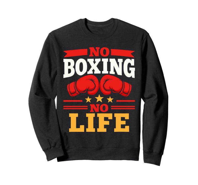 No Boxing No Life ボクシンググローブ ボクシンググローブ トレーナーボクシングファンやボクシング愛好家のためのクールなボクシンググローブデザイン。 どんなシーンにもぴったり この楽しいシャツでガールフレンドを驚かせたり、ボ...