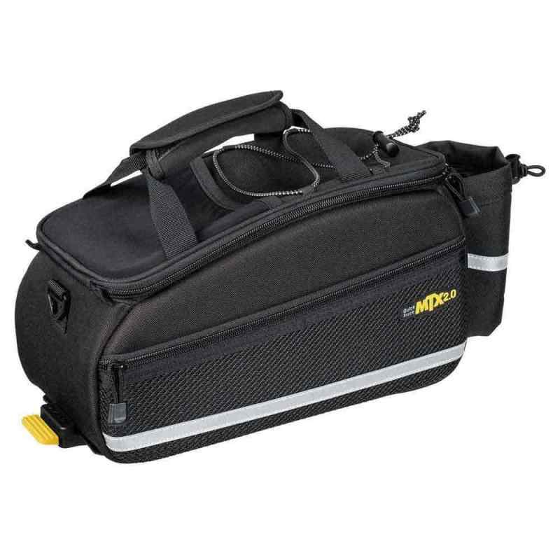 Topeak MTX 2.0 TrunkBag EX 防水 サイクル トランクバッグ MTX QuickTrack 2.0 全ラック対応 ブラックコンパートメント:1分割メイン、2サイドジッパー、マルチ拡張トップ。 容量:8L最大荷重:ラッ...