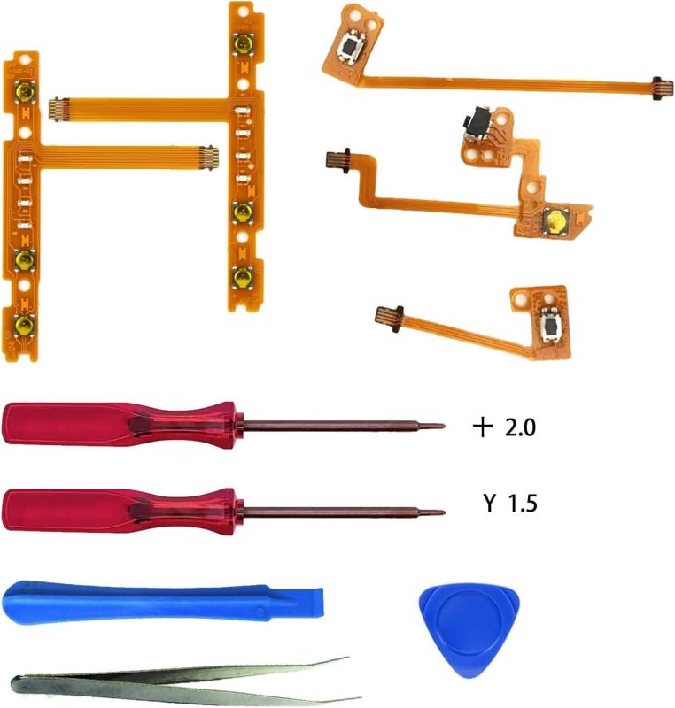 Lofthestar ジョイコン 修理 switch コントローラー 修理 左/右SL SR ボタンキーフレックスケーブル L ZL/ZR キーフレックスケーブル 交換用部品 ニンテンドースイッチNS Joy-CON スイッチ コントロー