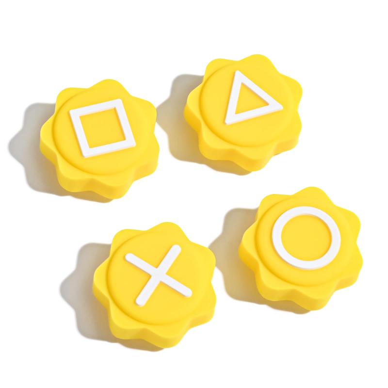 DLseego Switch/Switch Lite/Oled 対応 Joy Con 親指グリップキャップ アナログスティックカバー シリコン コントロール キャップ ジョイコンスティックカバー 滑り止め可愛い 保護カバー ×(4個【対応機...