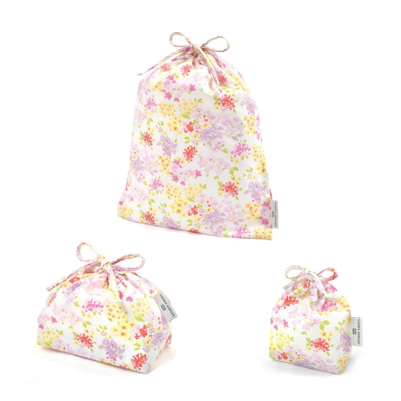 COLORFUL CANDY STYLE LAURA ASHLEY 巾着3点セット 大中小 体操服袋 お弁当袋 給食袋 コップ袋 着替え入れ ランチバッグ 小物入れ 子供 キッズ おしゃれ かわいい 男の子 女の子