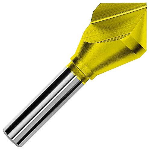 WaterMills 1枚刃 カウンターシンク90°10dxL45 Hss-5Co TiN WMSFTN10S6L45全長:45mm刃径：10mm刃数：1枚90