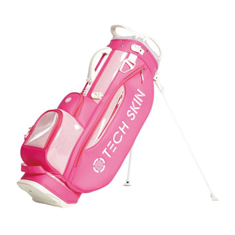 TECH SKIN Tour Flex スタンドキャディバッグ ゴルフクラブケース 超軽量 収納力 防水 ゴルフバッグ【サイズ・重さ】本体：92cm フード：50cm 9.5型 口枠：14分割　4kg【素材】TPU,PUフレックスシリーズの...