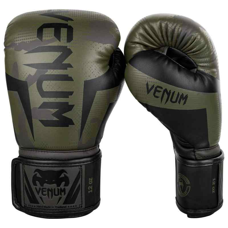 Venum Elite ボクシンググローブプレミアムSkintexレザー構造。メッシュパネルが拳の下に配置され、優れた温度調節が可能です。トリプル密度フォーム。手のひら部分を補強し、最大の吸収性。100%フルアタッチされた親指で怪我を防ぎます。