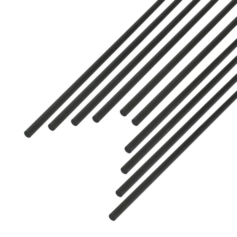 Ohamtes 10Pcs 直径2mmカーボンファイバーロッド,無地つや消しロッド長200mm,カイト,リモートコントロール航空機,DIY物品フレームまたはサポートロッドに使用# Material: 100% 炭素繊維原料,生糸は高温でビニ...