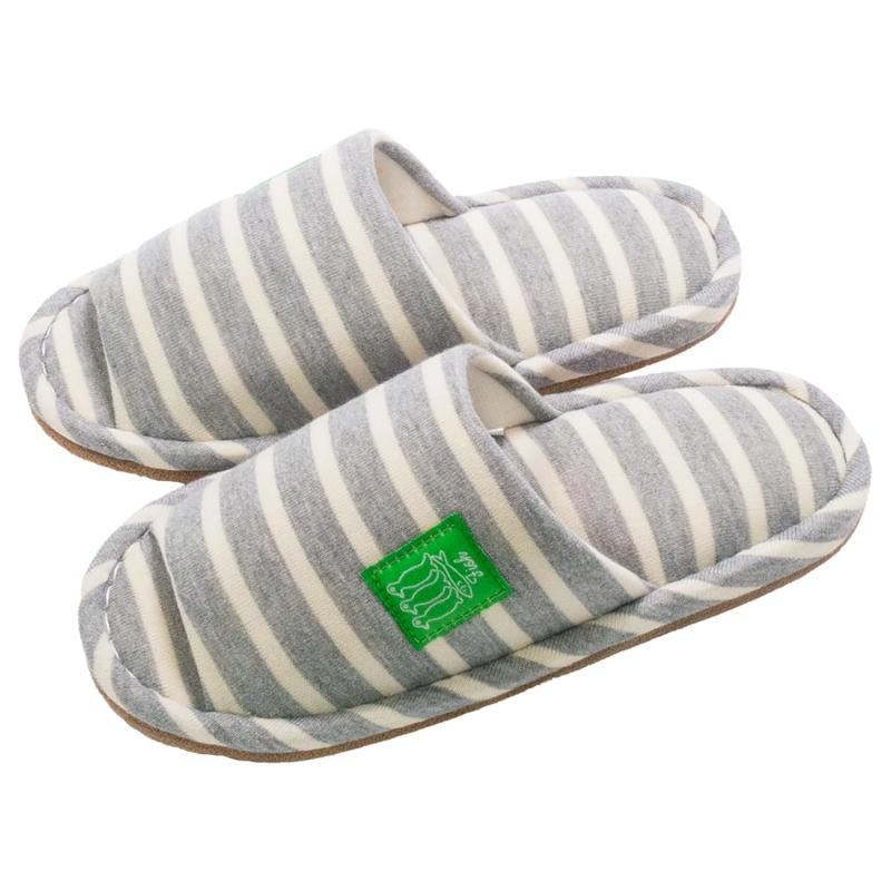 オクムラ スリッパ マリンボーダー外縫い L