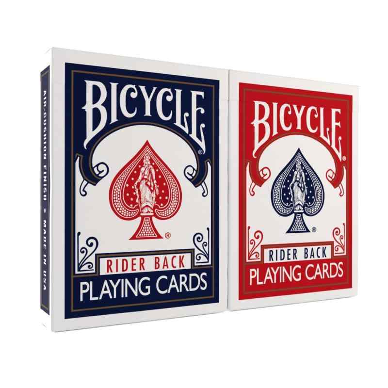 Bicycle Standard Rider Back Playing Cards, 2 Decks of Playing Cards, Red and Blue信頼できる自転車の品質:140年以上にわたりプロやカジュアルプレーヤーから信頼...