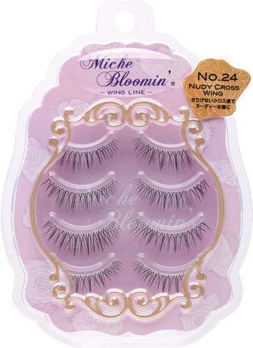 ミッシュブルーミン No.24 ヌーディークロスウイング商品サイズ (幅×奥行×高さ) :10.5×14.5×1.3原産国:中国内容量:4ペア入り