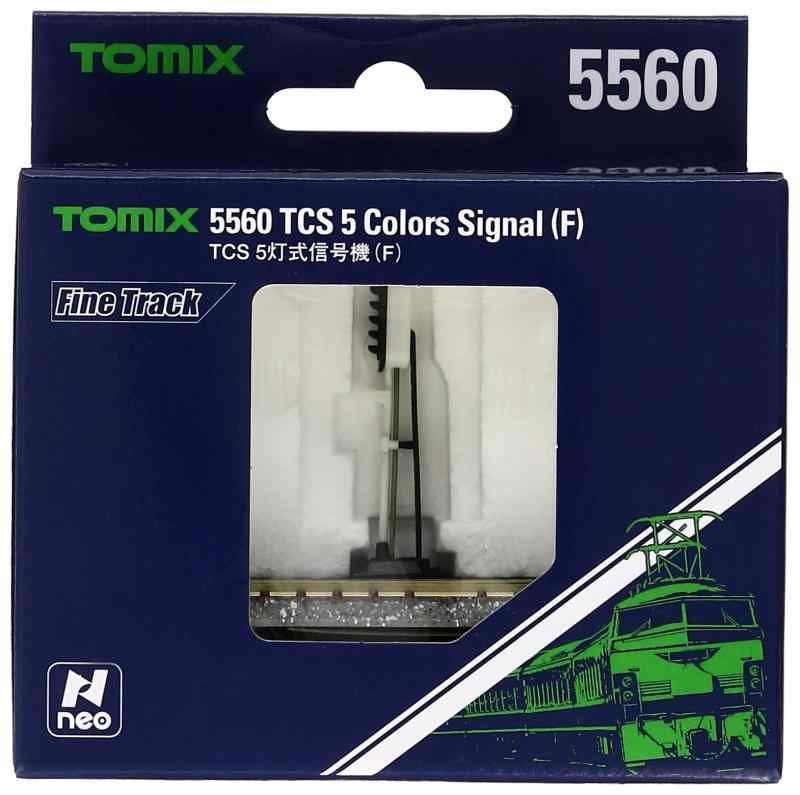 トミーテック(TOMYTEC) TOMIX Nゲージ TCS 5灯式信号機 F 5560 鉄道模型用品白黒ツートンカラー、スリムな信号柱の実現で、外観がよりリアルに。
