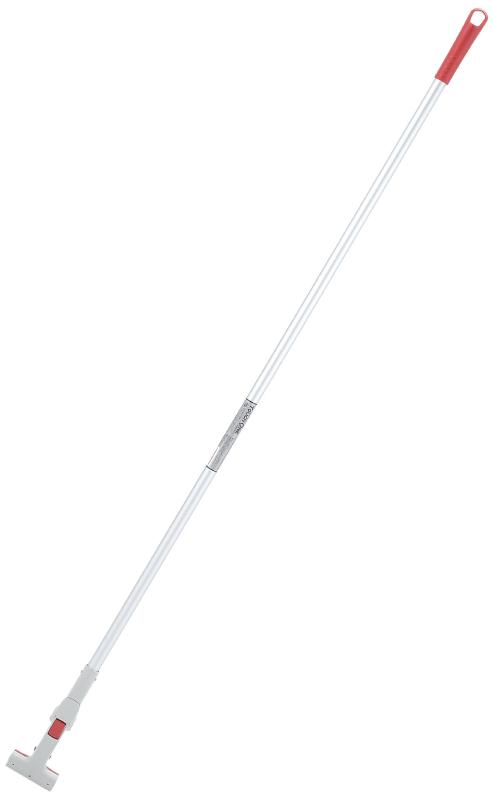 コンドル(山崎産業) プロテック フリーハンドルタッチワン アルミ L レッド MO657-00LU-MB-R軽い力でヘッドを着脱できる新機構を採用。5色対応のスマートなハンドル。ゾーニング清掃にも対応。