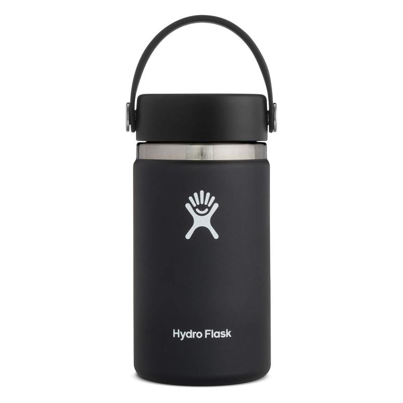Hydro Flask(ハイドロフラスク) HYDRATION_ワイド_12oz 354ml 20ブラック 5089021 20ブラック保冷時間: 6時間後 9.3度 初期温度3.8度材料: 本体-18-8ステンレス鋼 フタ-ポリプロピレン...