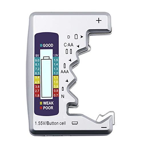 Wolfride バッテリーチェッカー 電池残量測定器 電源不要 単1形 単2形 単3形 単4形 9V 1.5V ボタン電池 デジタル バッテリー テスター チェッカー 電池チェッカー 乾電池テスター LCD液晶画面【ご注意】1、電池の正极...