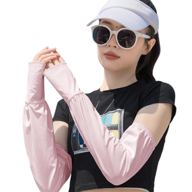 [MEPOKI] アームカバー レディース 夏 UV腕カバー【新登場・サイズ調整可能アームカバー】【UPF50+・UVカット・ひんやり接触冷感】アームスリーブ さらっとした着用感 腕や手を日焼けから守る【手と腕を紫外線から守る】二の腕までし...