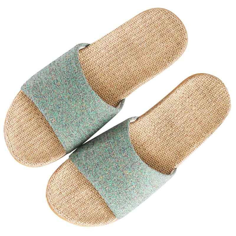 [Wakind] ルームシューズ メンズ レディース 夏春 スリッパ 室内履き 静音で軽量 麻 可愛い 滑り止め 来客用メイン素材:本体:麻 インソール:麻 底面：EVAド（汚れても洗って頂ければ常に衛生的にお使い頂けますメイン素材: 麻サ...