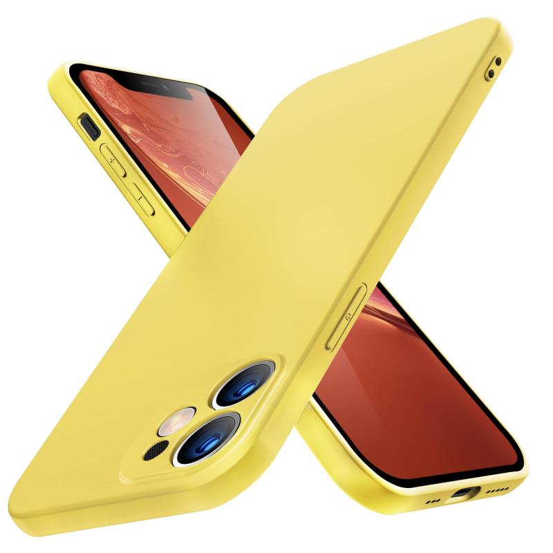 TLOMPLO 対応 iphone 12 用の ケース シリコン カバー 薄型 スリム 磨り表面 指紋防止カバー 柔らかい裏地 12 ケース耐衝撃 ネックストラップ米軍MIL規格 ワイヤレス充電対応ストラップホール付き【対応機種】TLOMP...