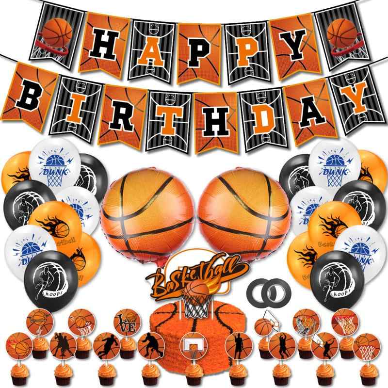 Ouiifan 風船飾り付けセット お誕生日風船 アルミフィルムバルーン HAPPY BIRTHDAY バナー パーティー飾り リボン付き 緑部屋飾りセット 12インチ風船 男の子好きな運動テーマ風船39点セット風船セット。