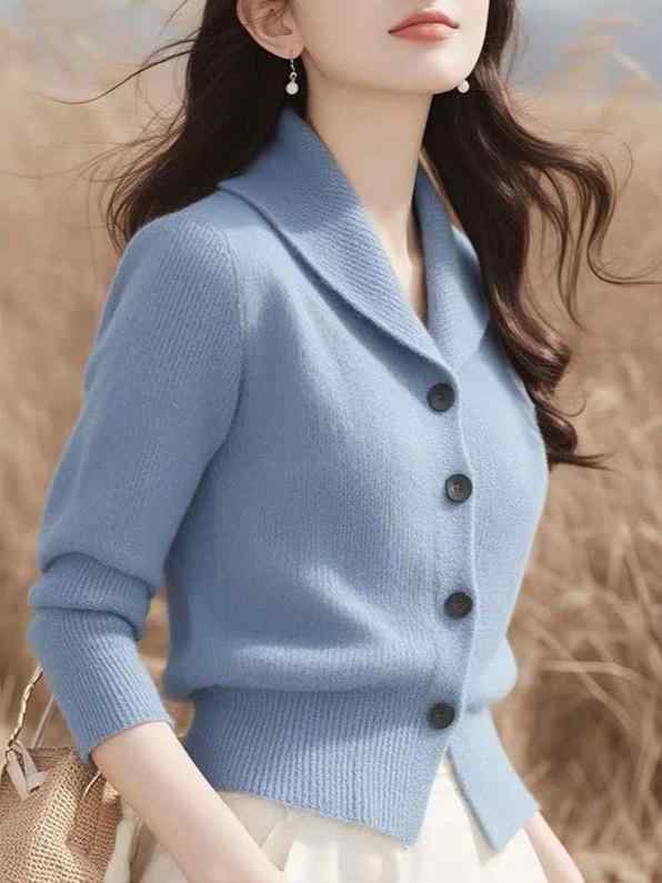 ・素材: ポリエステル・柄: 無地・厚さ: 普通・組み合わせ: 単品・スタイル: ベーシック・フィット: レギュラー・袖: レギュラー袖・襟: 襟付き・袖丈: 長袖・流行の要素: ボタン・着丈: ミドル丈・加工: パッチワーク・カラー: ス...