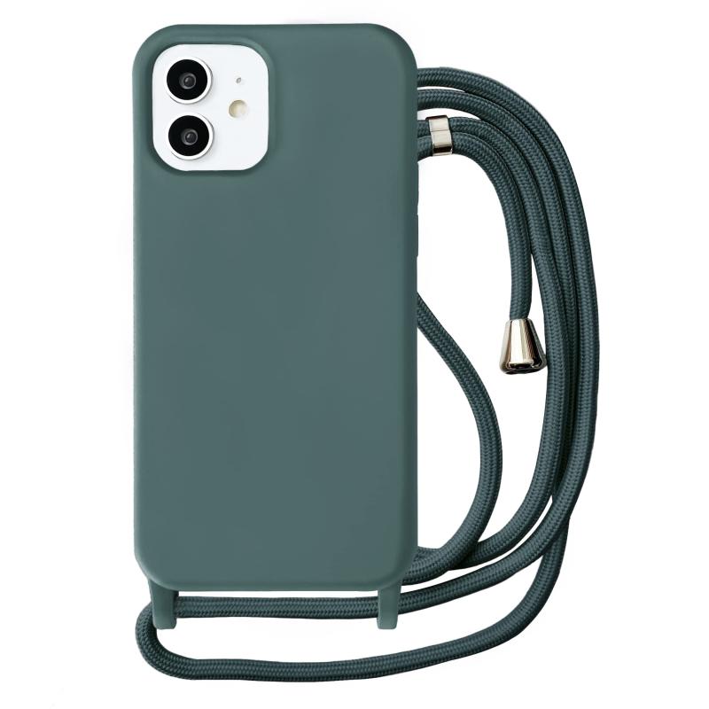 MINTY iPhone12 用 ケース iPhone12 Pro 用 ケース 両機種対応 ショルダー ストラップ シリコン対応機種：iPhone12 (6.1inch)，iPhone12 Pro (6.1inch) 両機種対応／本体サイズ...