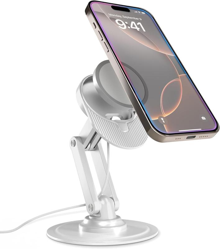 Cooper 360 MagBase - Apple MagSafe 充電器用 iPhone MagSafe 充電器スタンド (別売り) AirPods 充電器、iPhone 16/15/14/13/12 Pro/Max 用 MagSafe...