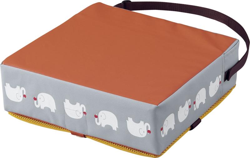 コジット 高さが変わるお食事クッション大人と同じイスで楽しくお食事。持ち運べるので、おでかけ時にも便利。