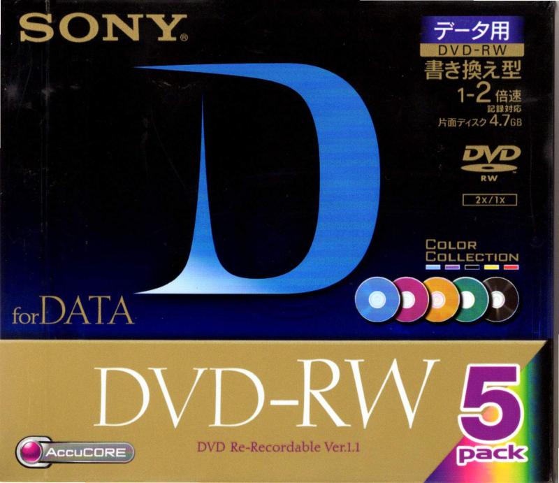 ソニー(SONY) 5DMW47GX DVD-RW 1-2倍速 カラーコレクション 5枚組
