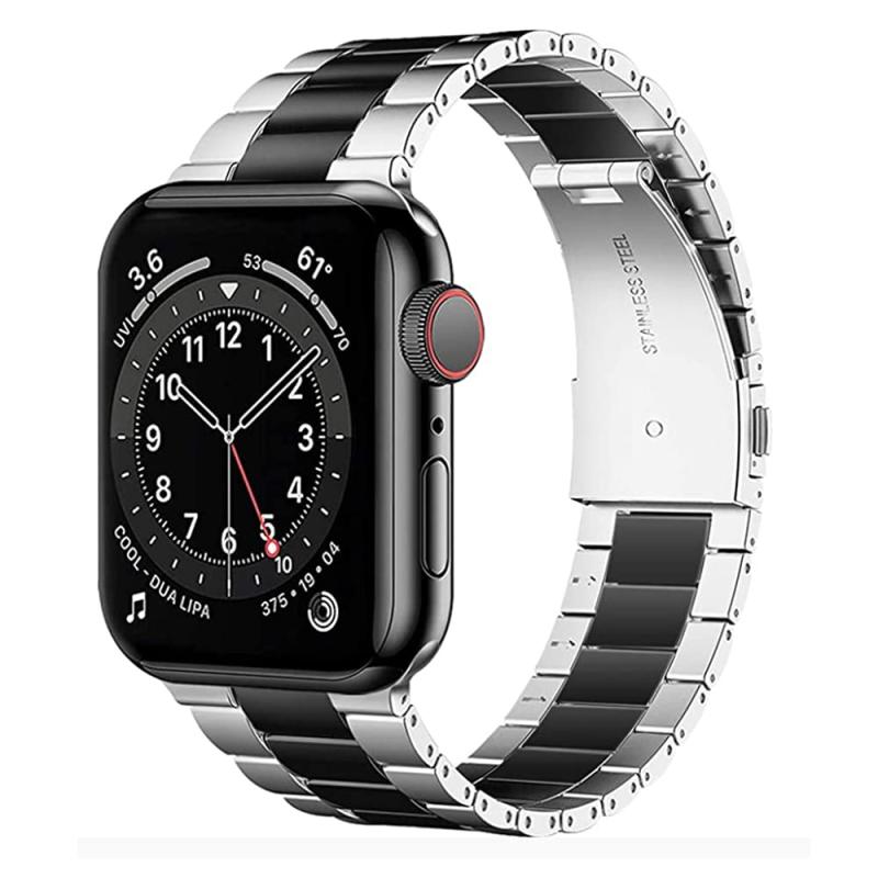 Apple Watch 10 バンド ステンレス、 dバックル アップルウォッチ ベルト 45mm 41mm 40mm 44mm 49mm調整工具 コンパチブル iwatchバンド メタル Series 10/9/8/7/6/5/4/3/2...