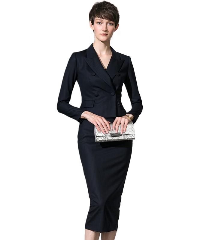 [Tianlanlan] レディース 通勤 スーツ2点セット ジャケット スカート エレガント 就活 フォーマル オフィス OL 入園式 スカートスーツ