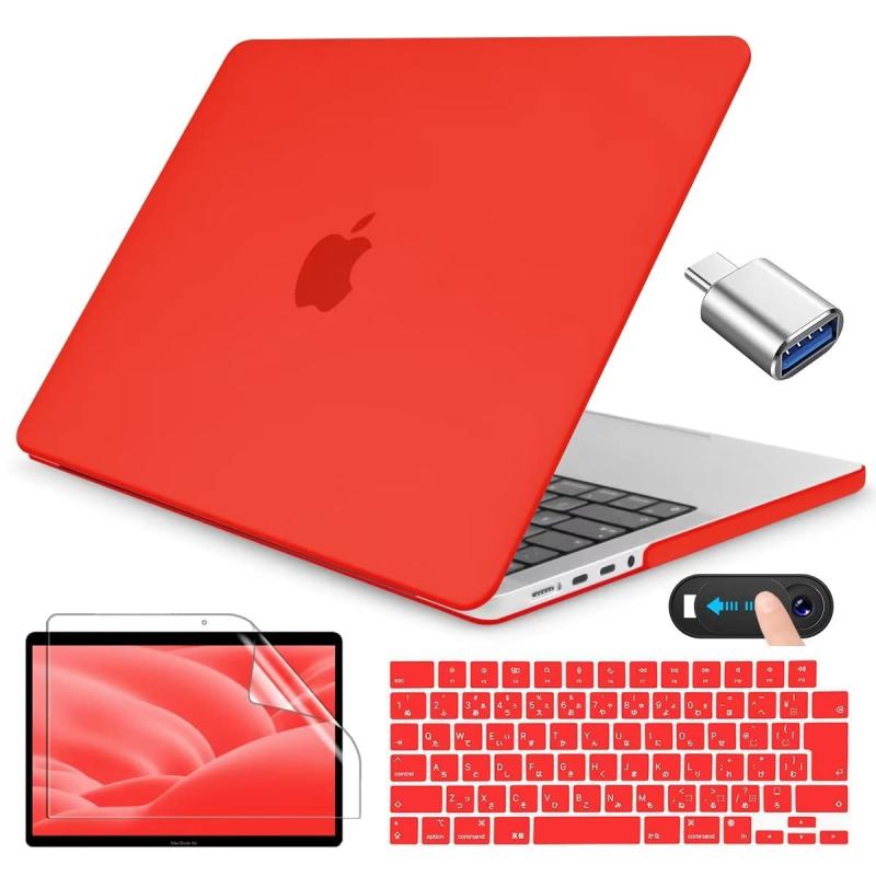 CISSOOK MacBook Pro 14 インチ ケース クリア 透明 A2442 m1 pro モデル対応 2021年 新型 シェルカバー おしゃれ 薄型 耐衝撃 軽量 日本語 JIS配列 キーボードカバー 画面 保護フィルム ウェブ...