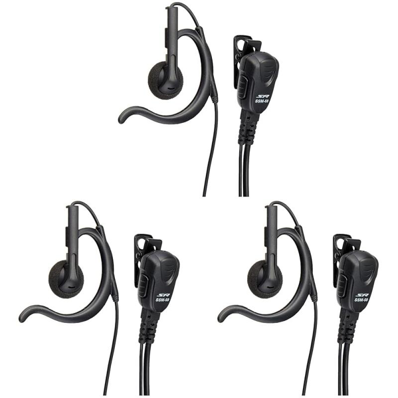 Standard Horizon スタンダードホライゾン SSM-59ASA 小型タイピンマイク&amp;イヤホン(耳かけ式オープンエアー型)