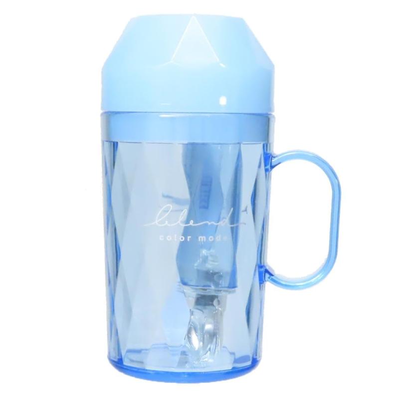 マイルドカラーコスメ[歯磨きセット]キラキラはみがきセット 【クリアブルー 】シンプルデザインのマイルドカラーコスメシリーズハミガキ/吸盤 歯ブラシ/洗面用具/プラコップ/フェイスタオル生活雑貨 おしゃれ 歯ブラシ 歯磨き 日用雑貨