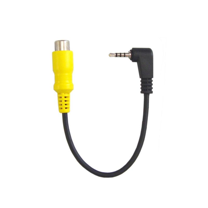 F-Factory 2.5mm 4極 RCA 変換ケーブル 2.5mm L型 4極ミニプラグ(オス) - RCA/ピンジャック(メス) 0.1m