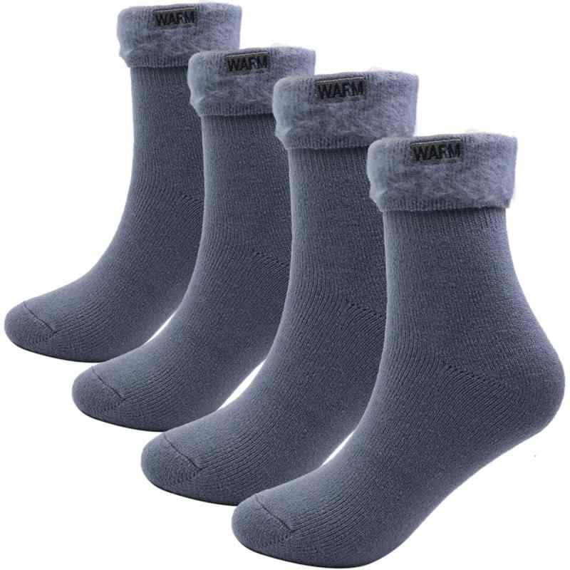 Sandy Ting「4足セット」冬 極厚 レディースソックス 暖かい靴下 冷え取り 防寒 裏地モコモコ 裏起毛 ルーム 発熱 女性 Warm刺繍1.対象：レディース，女性用。2.サイズ：フリーサイズ、22-25CM、サイズは伸縮性のある。...