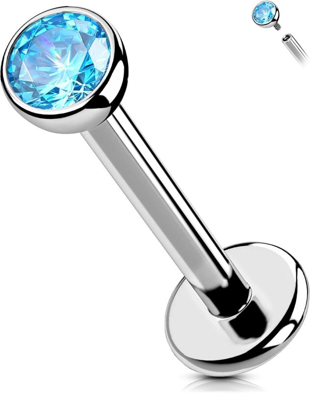 OUFER ボディピアス 内部チタンリップ ラブレットピアス スタッド 16G ヘリックスピアス 6/8/10/12mm トラガスコンク フラットバック 軟骨イヤリング ジュエリーラブレットバーの素材:ラブレットピアスはチタン、ニッケル、鉛...