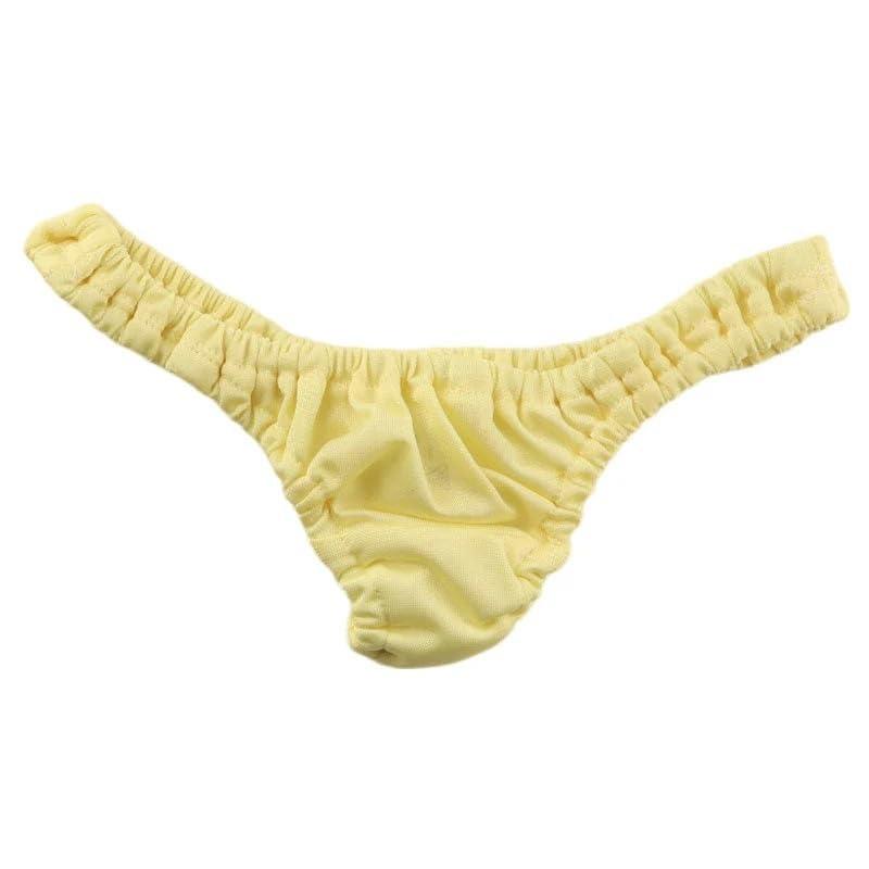 ラ・ポーム ランジェリーソアリス生地 光沢感 通気性 柔らか インゴム スキャンティ ミニミニTバックショーツ 日本製 ブランドレディース通気性が良く光沢感があり薄手で気持ちのいい肌触りが特徴のソアリス生地を使用したTバックショーツになりま...