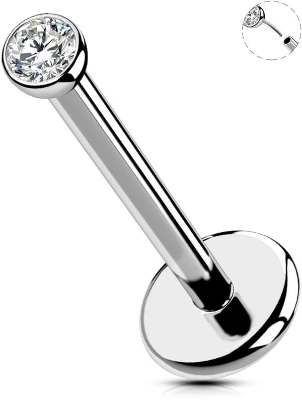 OUFER ボディピアス スレッドレス ラブレットピアス ジュエリー 18G 5/6/8/10/12mm チタンリップ ラブレットスタッド トラガス ヘリックス 軟骨スタッドバー ピアスジュエリーチタンスレッドレスリップスタッドの素材:リッ...