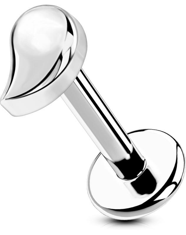 [OUFER Body Piercing] ボディ刺すような Labret の刺すような宝石類 16G の唇棒の糸なしの螺旋形のイヤリング Tragus の軟骨の平らな背部イヤリングのコンク・スタッドのプッシュ 6/8mm Monroe M...