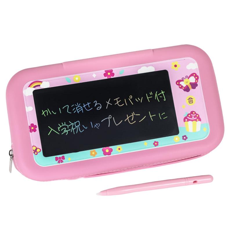 電子パッド付ペンケース ピンク/ブルー仕様