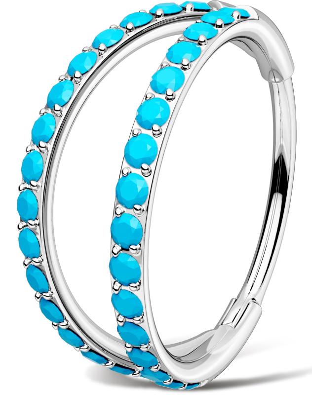 [OUFER Body Piercing] ボディ刺すような鼻のフープ リングはクリッカーの区分の螺旋形のフープ リング 20G 316L のステンレス鋼 6/7/8mm の鼻孔のコンクの Daith の螺旋形の Tragus の Snug...